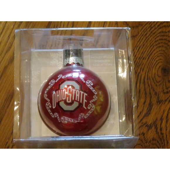 NCAA | Holiday | Ncaa Ohio State Buckeyes Glass Ball Christmas Ornament ...